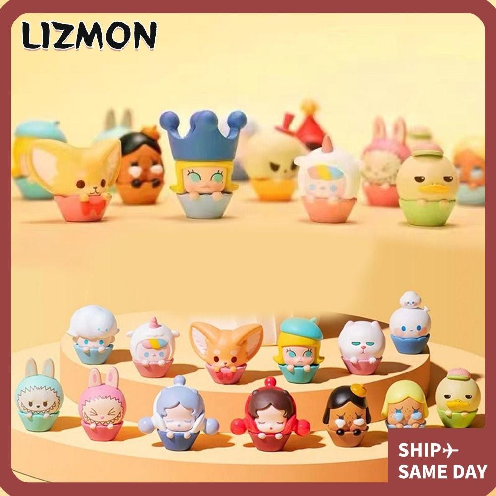 LIZMON Box, POPMART Pop Bean Dimoo Zimomo Anime Cartoon Figure Model ...