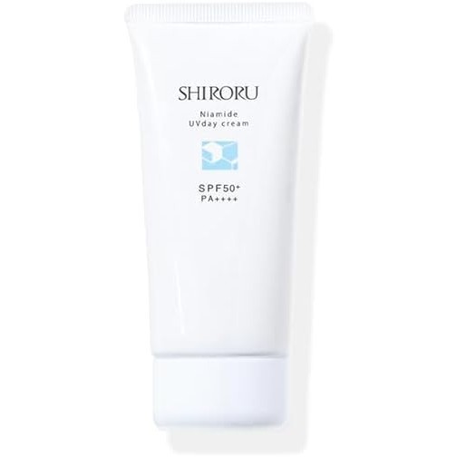 SHIRORU】Niacinamide UV Day Cream with Niacinamide SPF50+ PA++++ Sunscreen like a serum, washable ...