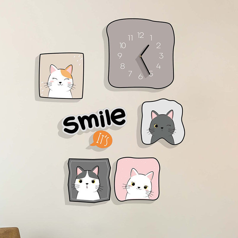 Spot goods digital clock muji clock jam loceng Cute Cat 2024 Jam ...