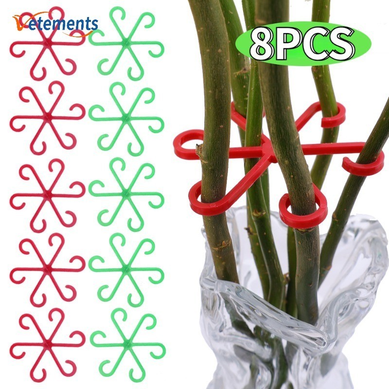 8Pcs Reusable Plant Stem Support Clips - Alocasia Monstera Leaf Fixing ...
