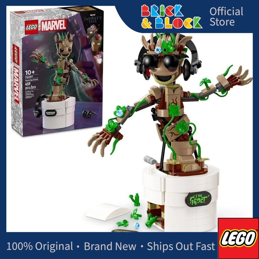 LEGO 76297 Dancing Groot | LEGO Marvel Super Heroes | Shopee Malaysia