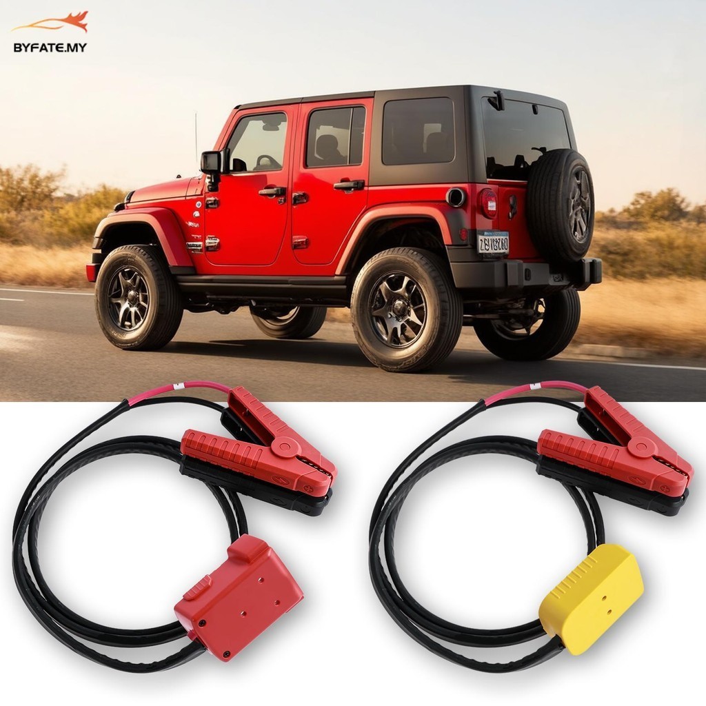 Jumper Cable Clamps for 12 to 24V Battery 8 AWG 6.4ft Portable Battery ...
