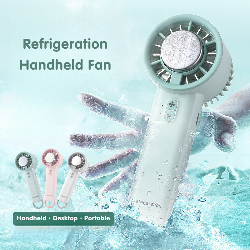 Portable Handheld Fan Semiconductor Refrigeration Ice Fog Mini Fan 3 ...