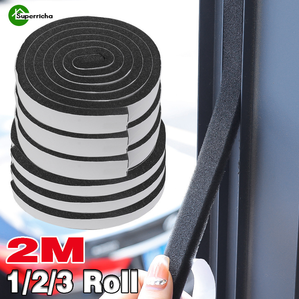 Sponge Doors Windows Sealing Strip - Self Adhesive Seal Bar Tape ...