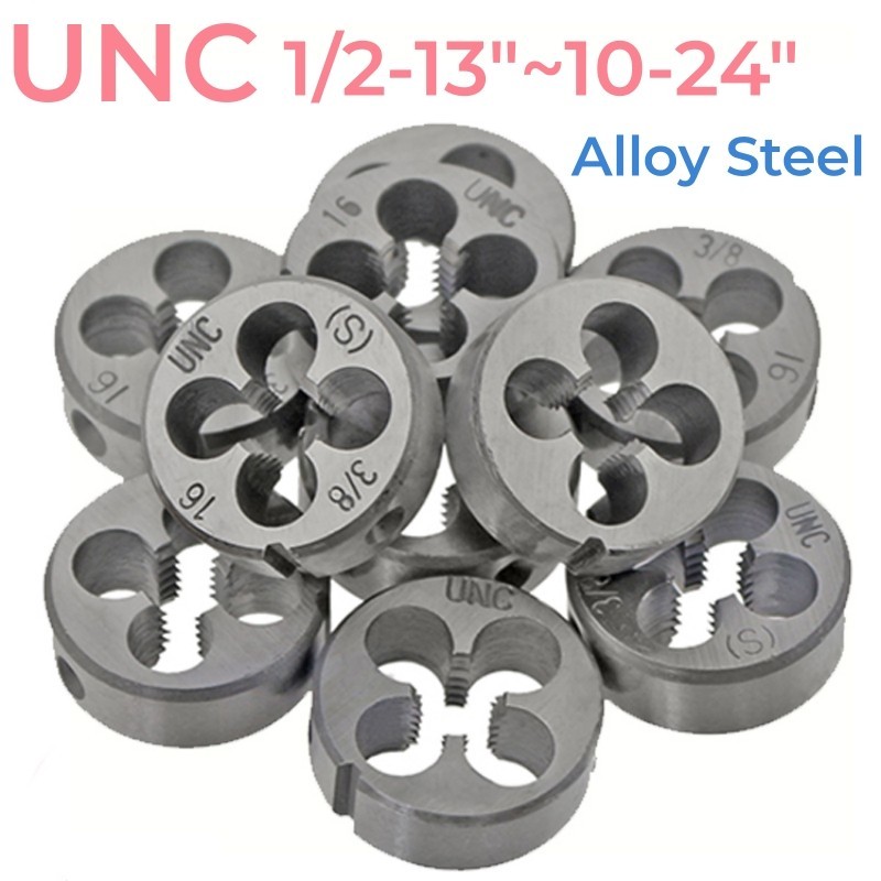 1PCS Alloy Steel Thread Die 1/2-13" 1/4-20" 3/8-16" 5/16-18" 4-40" 6-32 ...