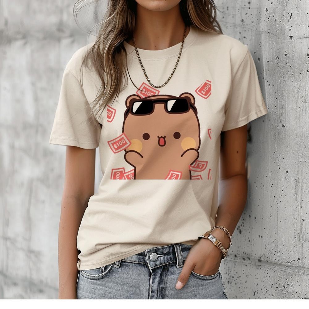 cool bubu dudu top women manga t-shirts female graphic y2k funny ...