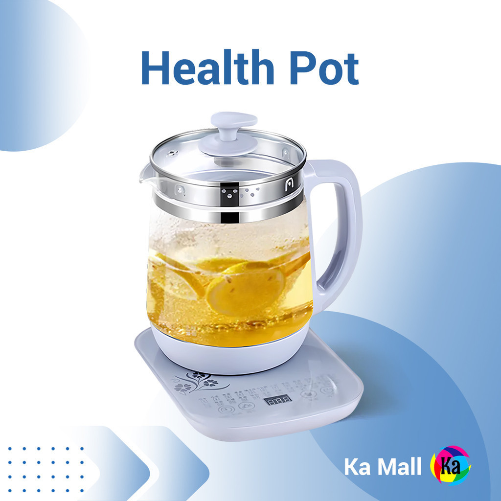 Health Pot Kettle 24 Modes Recipe Healthy Pot Food Grade Glass Jug Tea ...