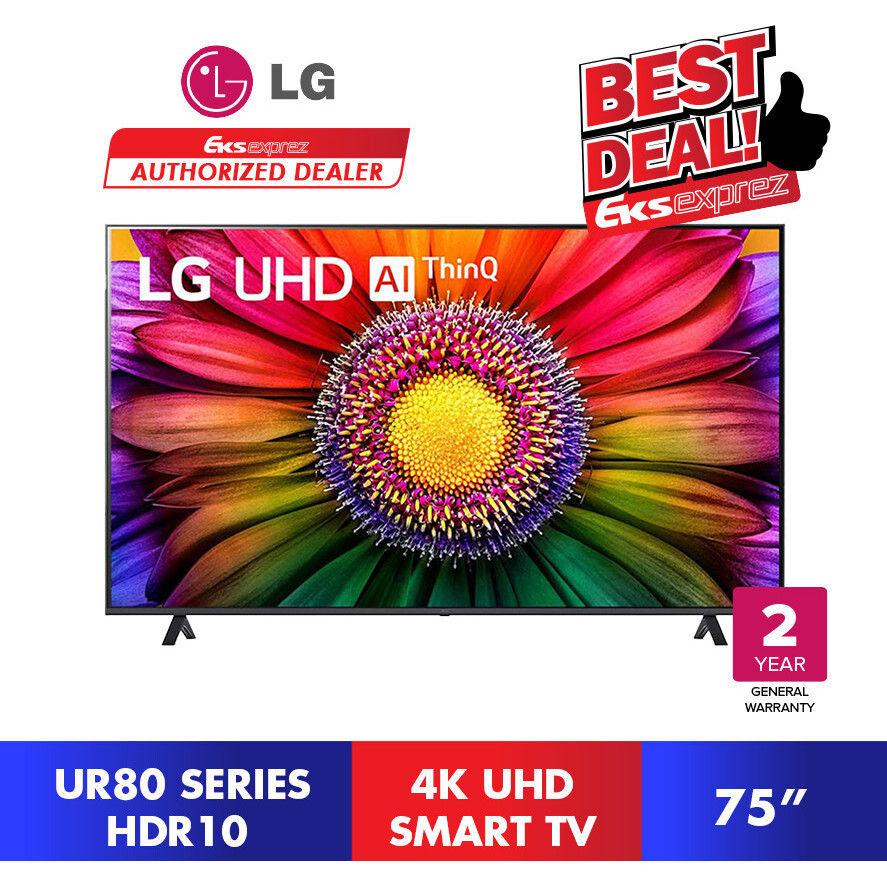 LG 75UR8050PSB (75") UR80 HDR10 4K UHD Smart TV (2023) | Shopee Malaysia