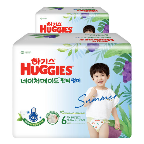 Huggies 2024 Nature Made Summer Panty Diaper Unisex, 6 levels, 68 ...