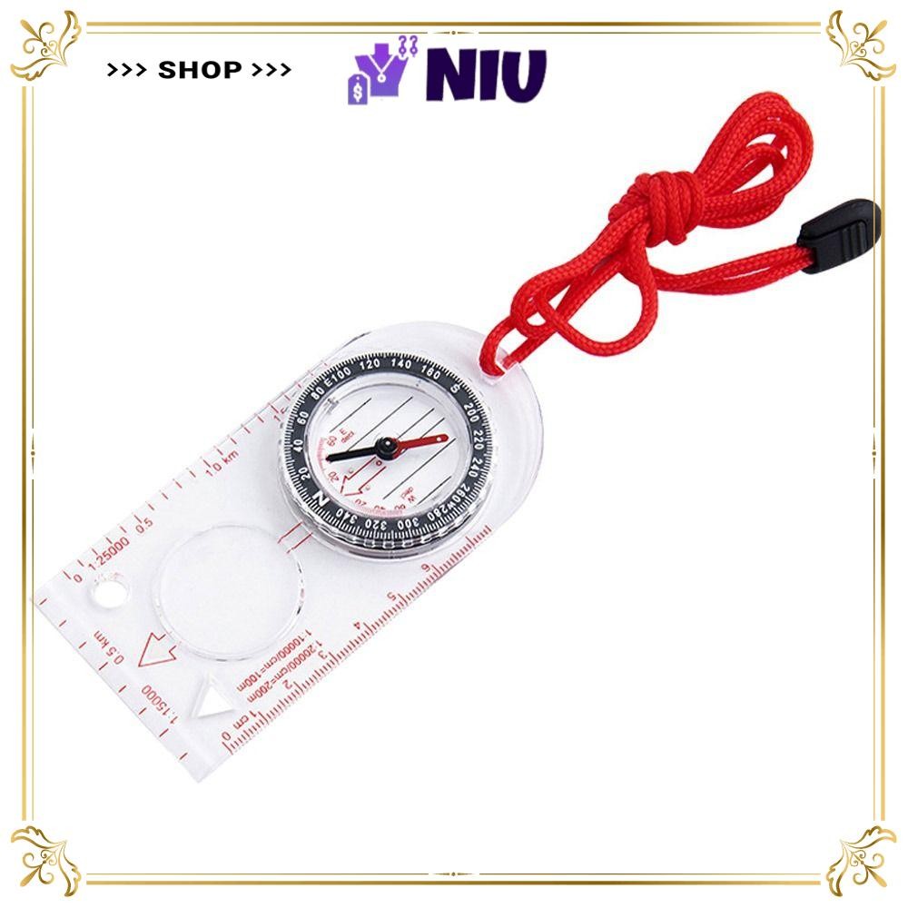 NIU Orienteering Navigation, Transparent Multi-function Ruler Compass ...