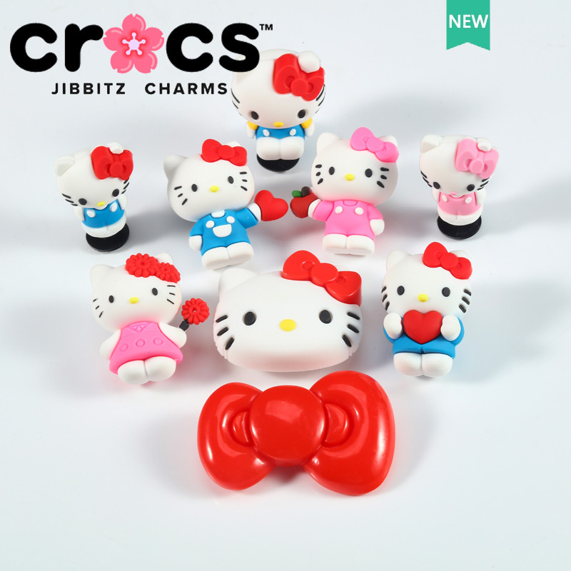 Jibbitz cross charm hello kitty 3D Shoe Buckle Three-Dimensional Cute ...