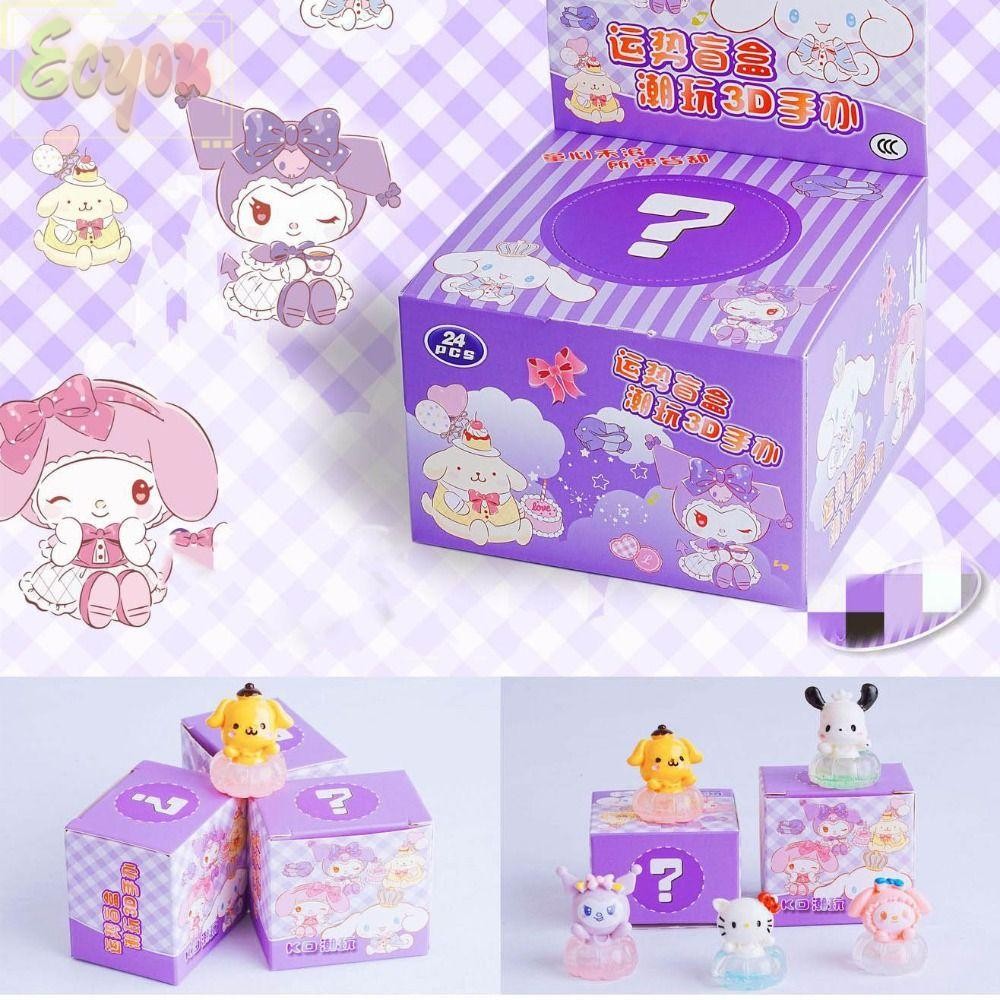 ECYOU 24box/set Box, Capybara Sanrio Anime Cartoon Figure Model ...