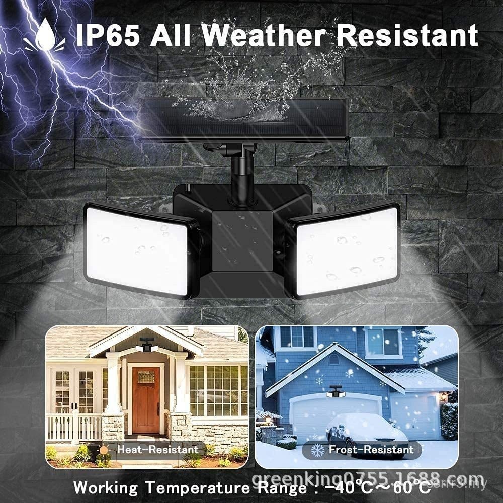 Lampu sensor gelombang mikro Lampu sensor tenaga solar luaran lampu ...