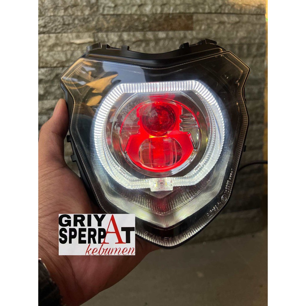 Crf Costome biled billed tranfomer Headlight | Shopee Malaysia