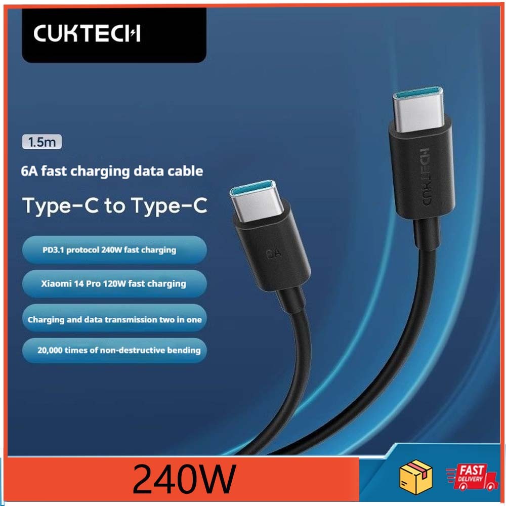 ZMI CUKTECH CTC615N 6A 240W charging cable, 480Mbps high-speed ...