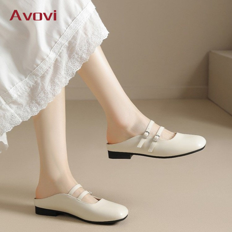 Avovi Women Fashion Slip-on Flat Shoes Ladies Breathable Adjustable ...