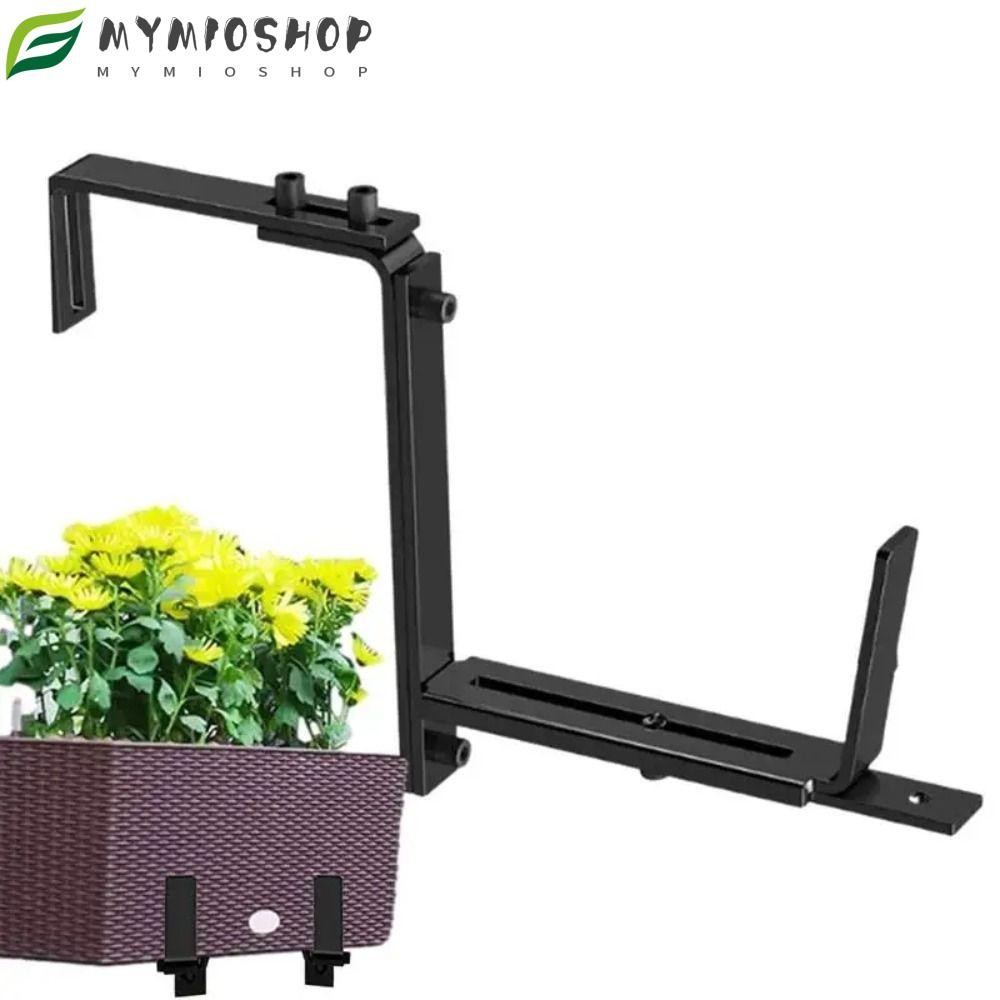 MIOSHOP Adjustables Flower Pot Bracket, Metal Houseplants Window Plant ...