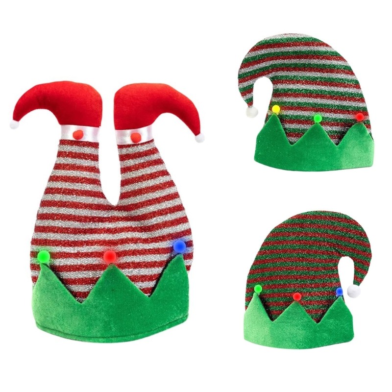 Seas Christmas Beanies Elf Hat Christmas Baggy Hat Slouch Beanies ...