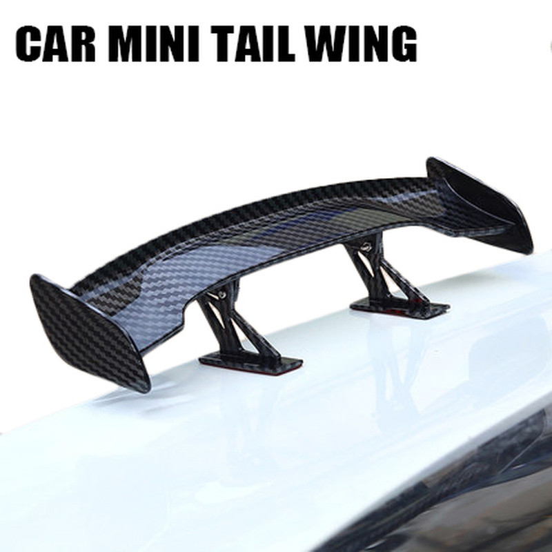 Car Mini Tail Wing Carbon Fiber Look Modified Tail Wings Simple Model ...