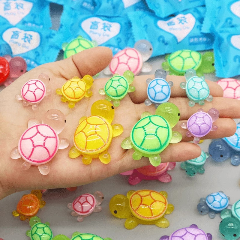 4.0cm Cute Resin Turtle Luminous Glow In The Dark Turtle Blind Bag ...