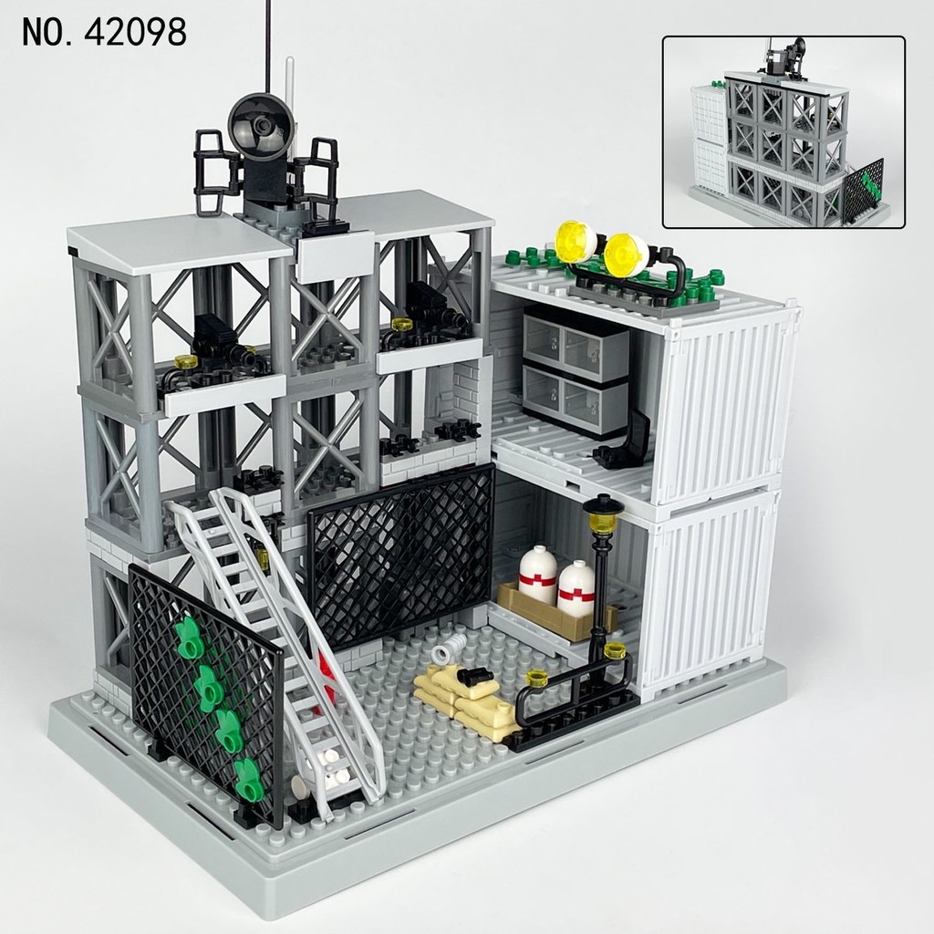 Compatible with LEGO medieval large-scale military SWAT tower combat ...