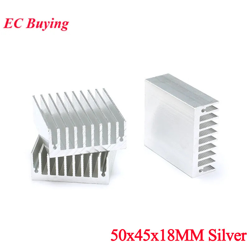 10Pcs/1pc 50*45*18mm Heatsink Cooling Fin Cooler Radiator Aluminum Heat ...
