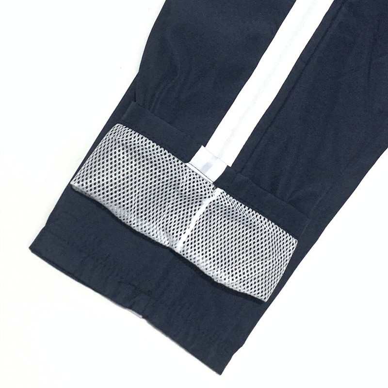 With Net Slippery Material Navy Blue White Thin Striped School Uniform ...