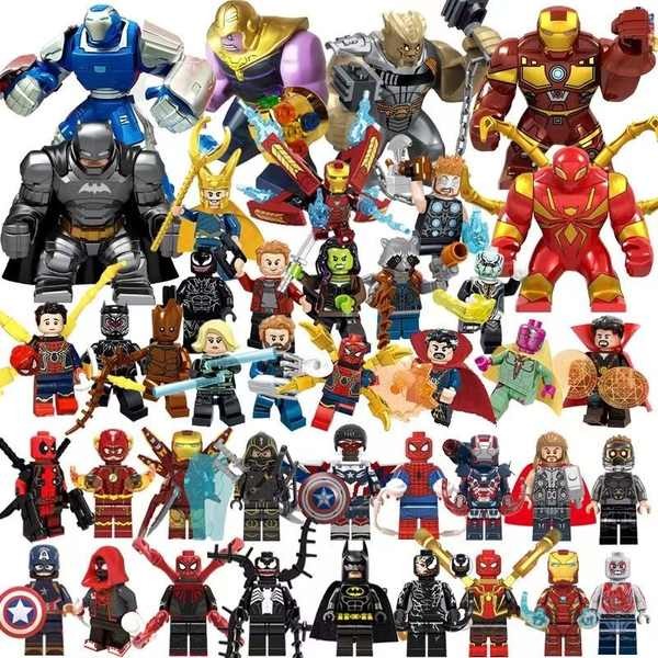 LEGO marvel avengerstoys Batu bata LEGO, Avengers, 4 figura mini ...