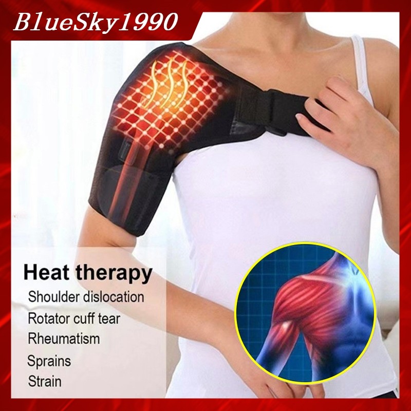 Adjustable Shoulder Support Men Women Injury Pain Relief Sprain Strap ...