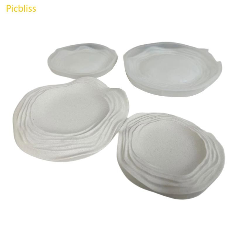 Picbliss Irregular Concrete Tray Molds Storage Plate Silicone Mold ...