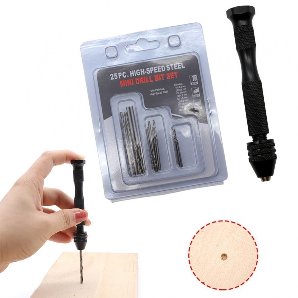 【shopee】Black Hand Twirl Drill Twirldrill Manual Drilling Set Walnut ...