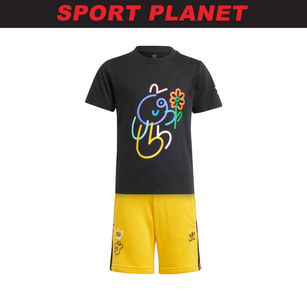 adidas Bunga Kid X James Jarvis Short Tee Shirt Set Baju Budak (II0839 ...