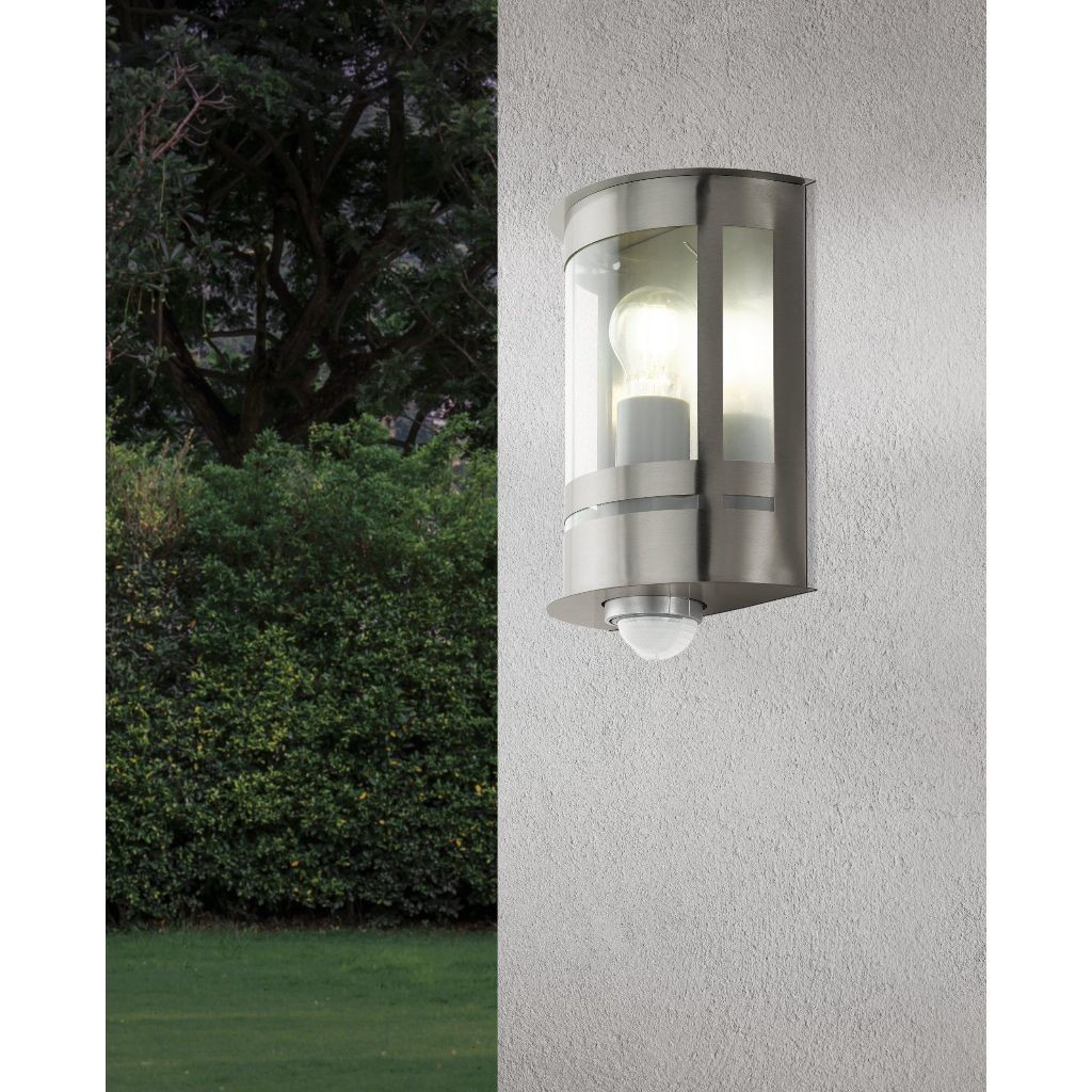 BEST EGLO 97284 Tribano Stainless Steel Outdoor Wall Light with Day ...