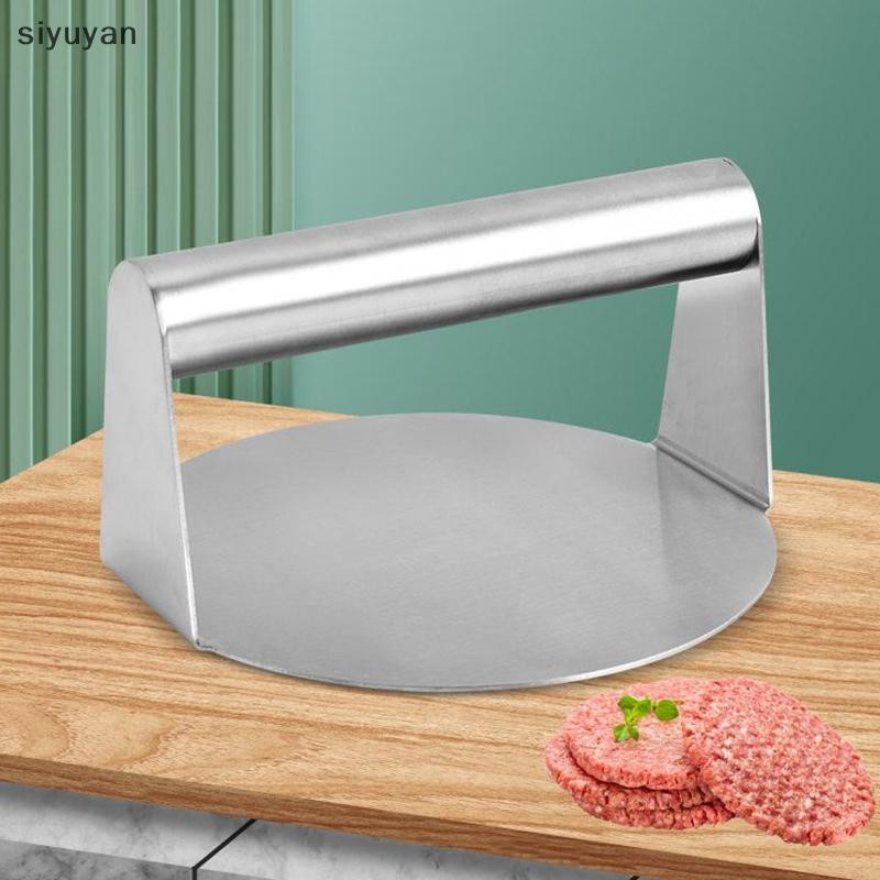 Si Stainless Steel Smash Burger Press Hamburger Patties Meat Masher ...