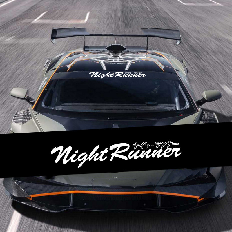 Night Runner Japanese Car Styling Stickers Vinyl Auto Front Rear ...