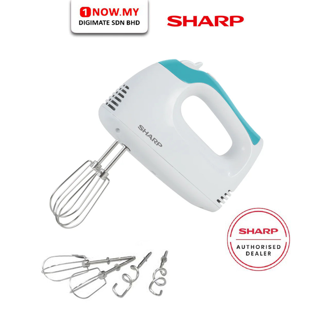 SHARP 300W Hand Mixer 5 Speeds With Turbo Function EMH55WH | Pengadun ...
