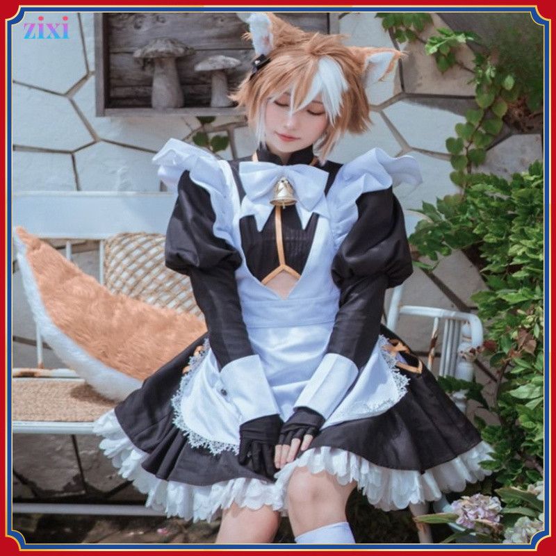 Original God Cos Costume Wulang Maid Costume Cosplay Anime Clothing ...