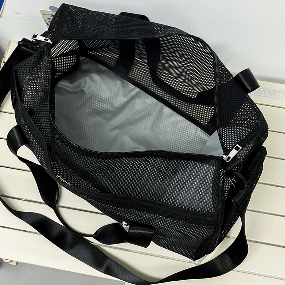 Mesh Travel Duffle Bag Carry On Sport Bag Dry Wet Separation for Swim ...