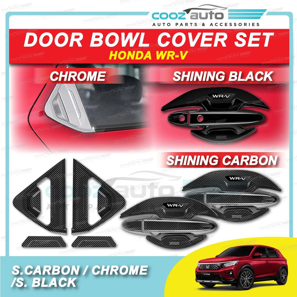 Honda WRV 2023 - 2024 Matte Black Car Door Handle Inner Bowl T-Design ...