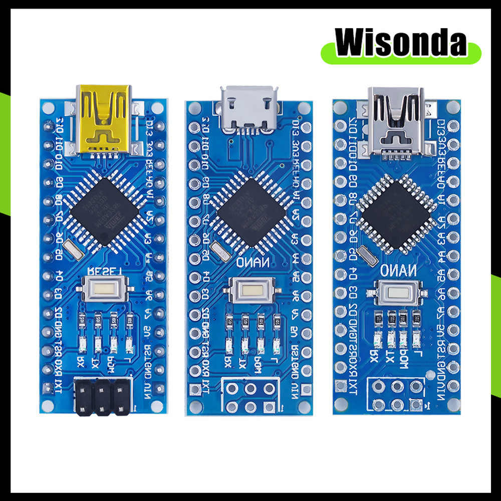 For arduino Nano 3.0 Atmega328 Controller Compatible Board WAVGAT Module PCB Development Board ...