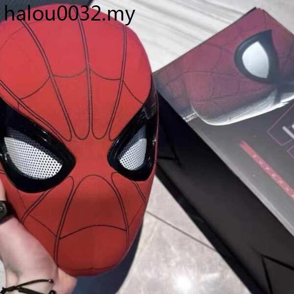 Spiderman Headgear Movable Eyes Winking Full Face Mask Electric ...