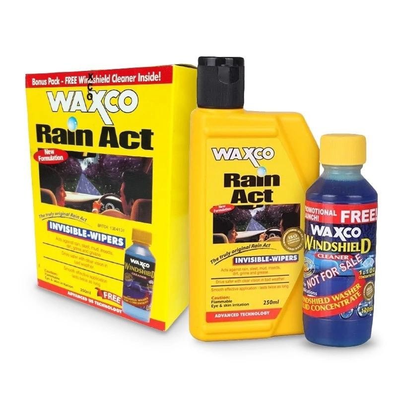 WAXCO RAIN ACT 250ML FREE WINDSHIELD CLEANER Car Windshield Care Car ...