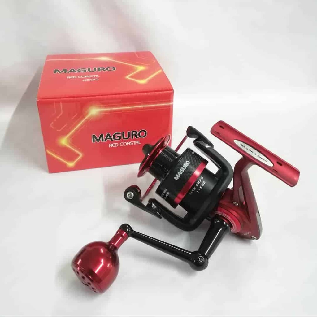 MAGURO RED COASTAL SPINNING REEL 2000, 3000, 4000 🔥Ready Stock🔥 100% Original🔥 | Shopee Malaysia