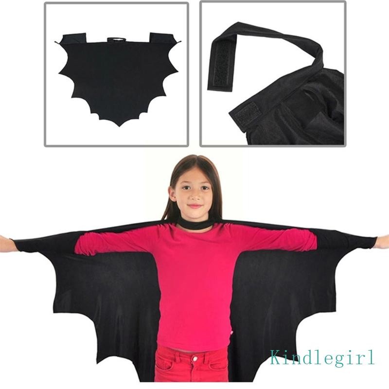 KING Kids Halloween Vampire Bat Costume with Bat Cape Hair clips Bat ...