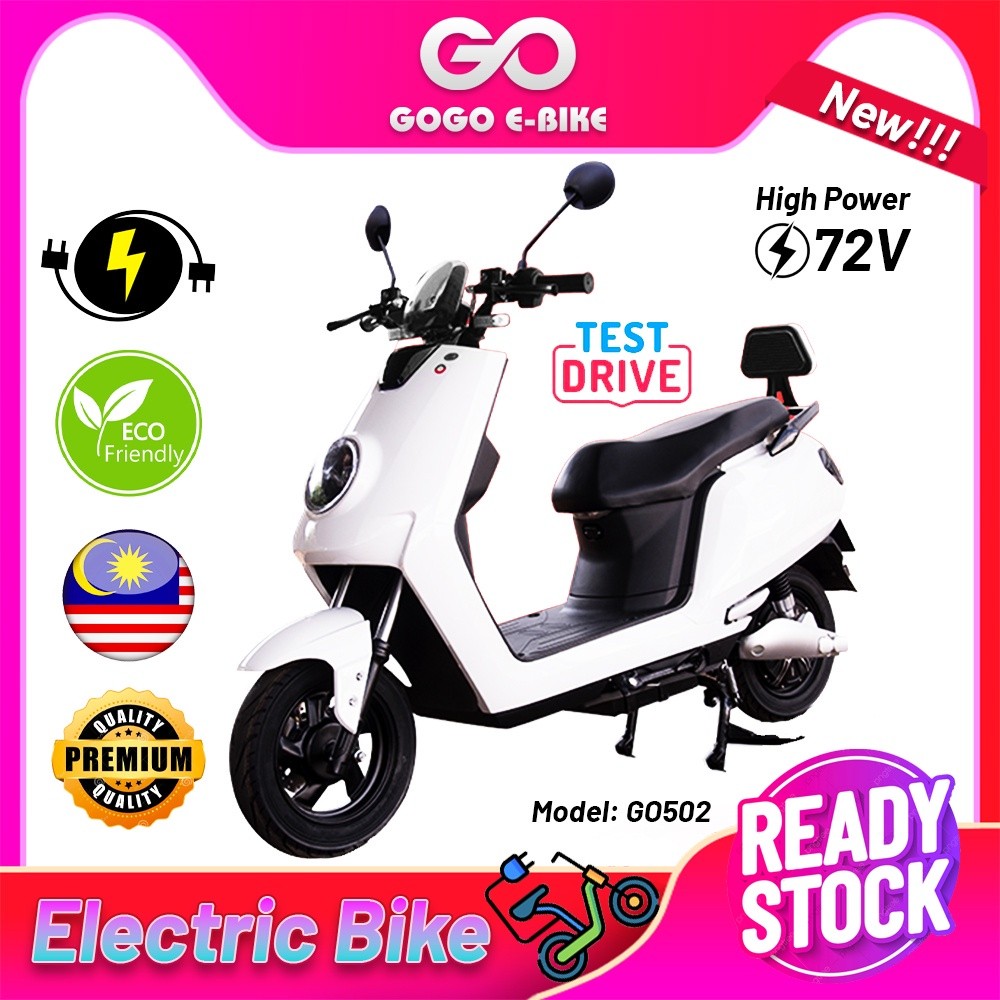 (GO502) GOGO E-BIKE MALAYSIA READY STOCK ELECTRIC BIKE SCOOTER ...
