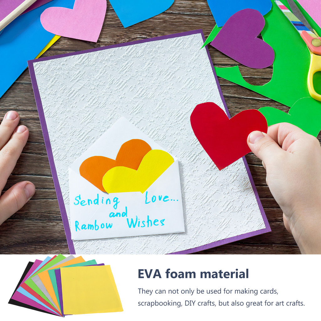 【READY STOCK】10pcs 1mm Thick EVA Foam Papers Handmade Foam Sheets ...