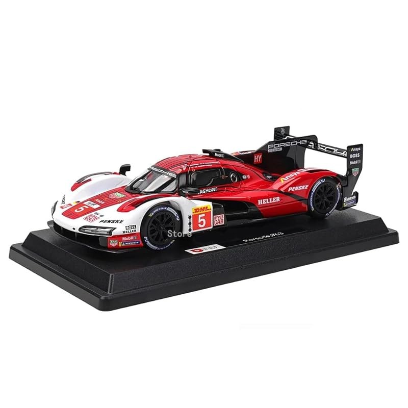 Bburago 1:24 Porsche 963 No.5 Finished LMH Diecast Car Porsche 963 WEC ...