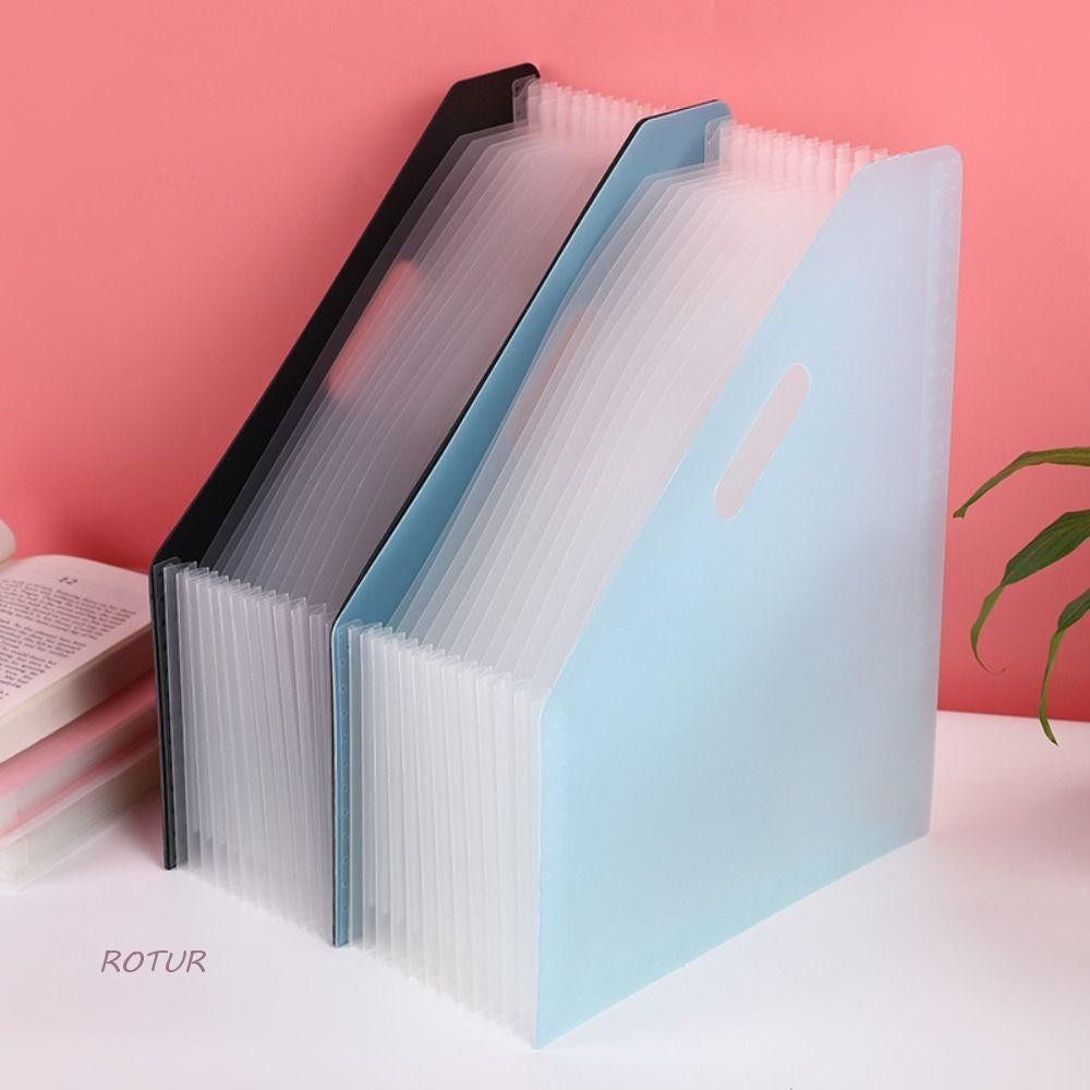 ROTUR File Expanding Folder, Vertical Desk Bookends Test Paper Holder ...