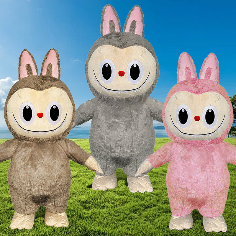 POPMART Labubu Mascot Costume Inflatable Giant Anime Cartoon Characters ...
