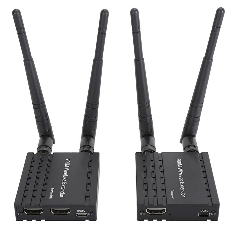 200M Wireless HDMI Extender 1080P 2.4/5G WiFi HDMI Video Extension ...
